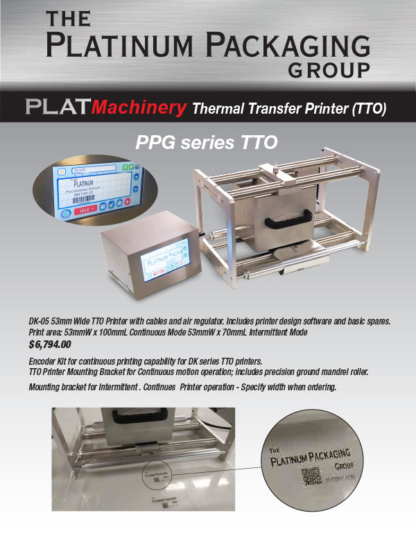 Thermal Printer PDFs | The Platinum Packaging Group